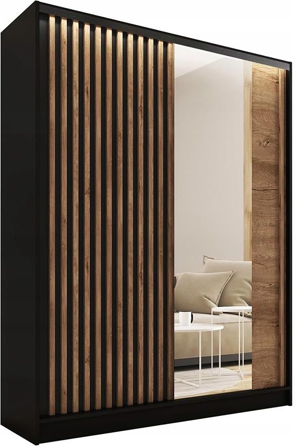 Bromarkt Szafa 150 Cm Przesuwna Z Lustrem Lamel 3D Lefkas 196B0Fc1-E9E4 ...