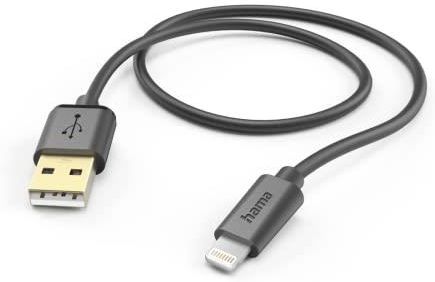 Hama USB 2.0 A - Lightning 1,5m czarny (201580) - Opinie i ceny na Ceneo.pl