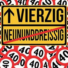 40 neununddreißig vierzig: Cooles Geschenk zum 40. Geburtstag ...