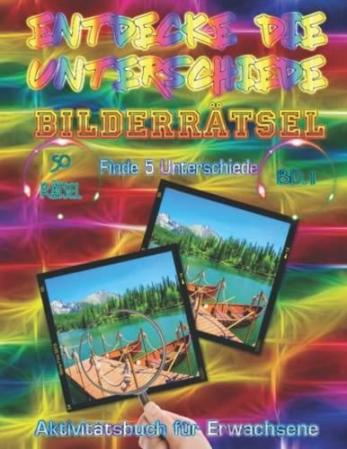 Entdecke die unterschiede Bilderrätsel 50 rätsel Aktivitätsbuch für ...