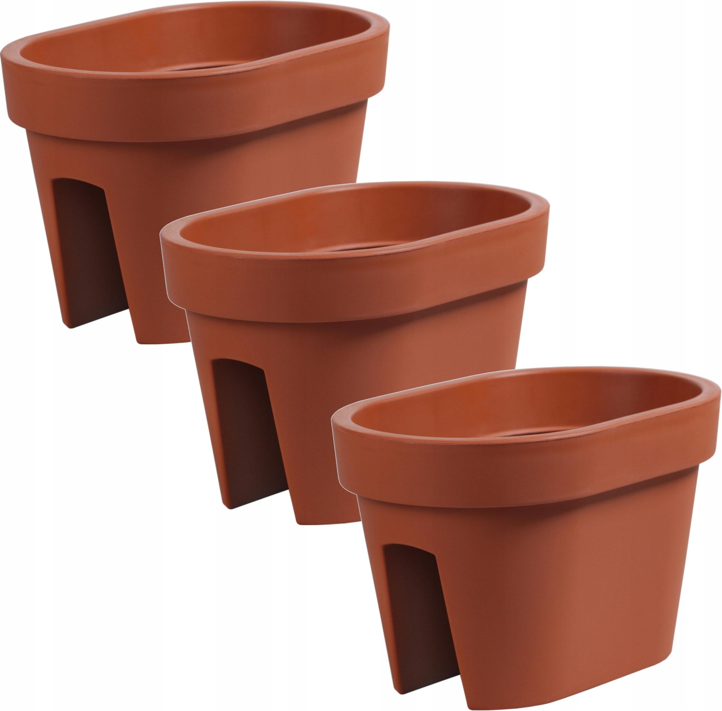 Zestaw 3 Skrzynek Donica Poręcz Balustrada Terakot - Ceny i opinie ...