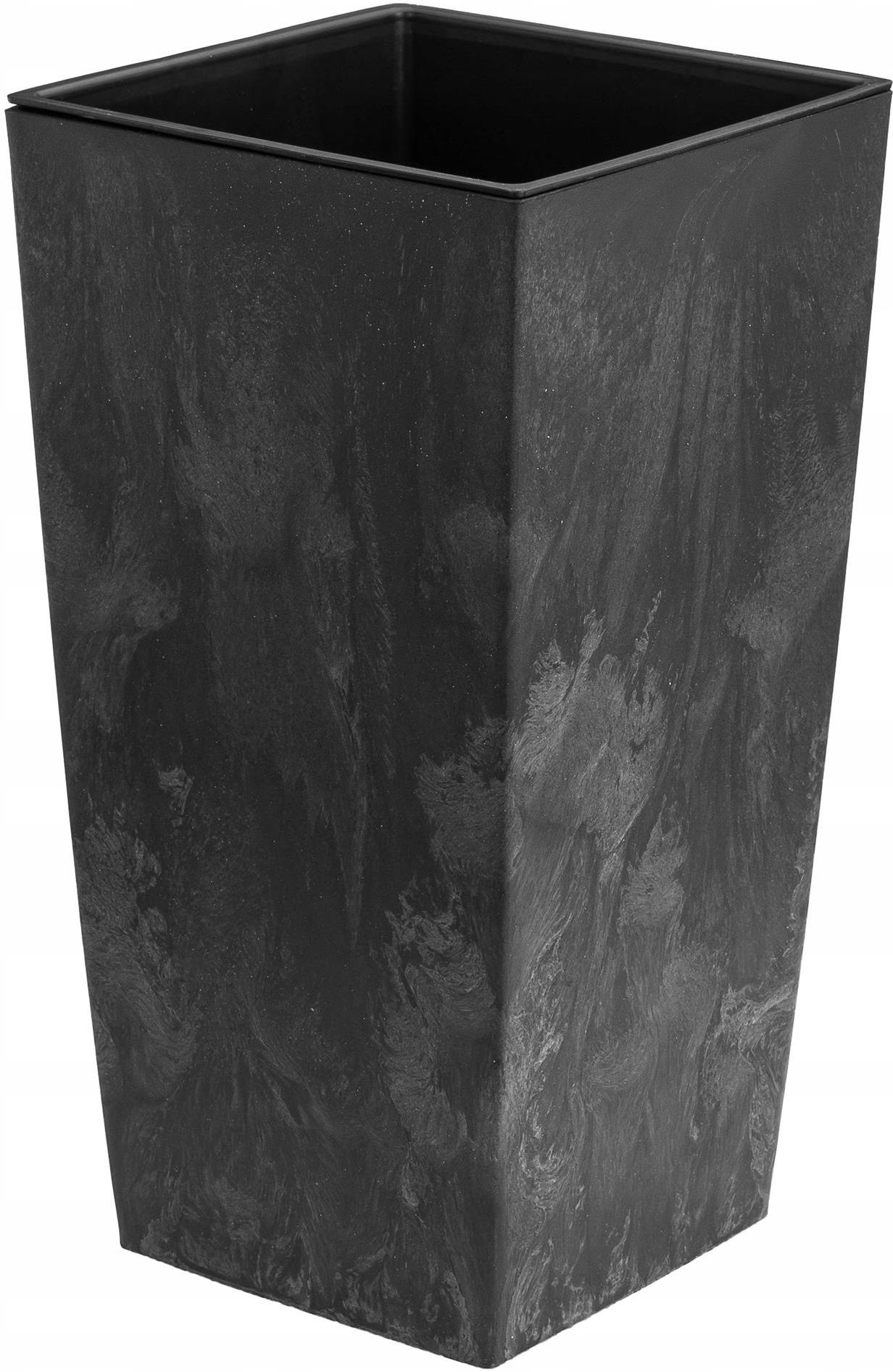 Donica Wkład Wysoka 14X14X26,5cm Antracytowy - Ceny i opinie - Ceneo.pl