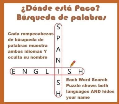 ¿Dónde está Paco? Búsqueda de palabras (Where Is Paco? Word Search ...