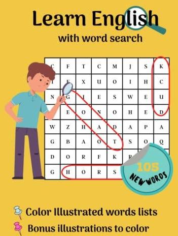 Learn English With Word Search: ESL: Over 100 NEW words to learn in 15 ...