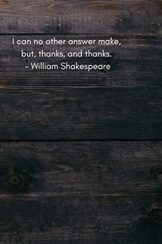 I can no other answer make, but, thanks, and thanks. - William ...