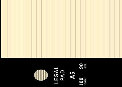 Legal Pads: Legal Pad A5 , Cream Tinted Lined Writing Notepad A5 ...