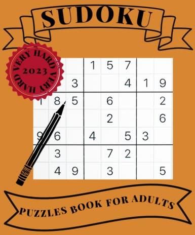 2023 very hard Sudoku puzzles book for adults: Large Print Sudoku Books ...
