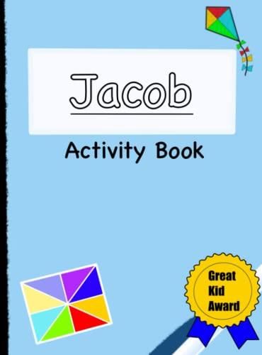 Jacob's Learning Activity & Coloring Book: Children Brain Power Fun ...