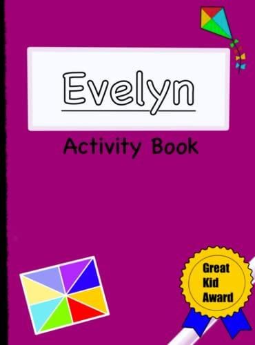 Evelyn's Learning Activity & Coloring Book: Children Brain Power Fun ...