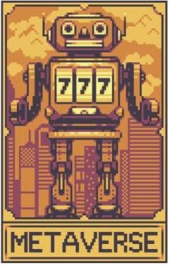 Metaverse Pixel Roboter Tarot Karte NFT: Tagebuch & Journal 120 Seiten ...