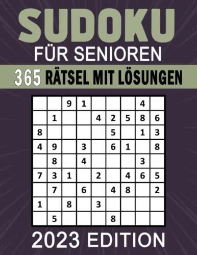Sudoku Für Senioren 2023 Edition: 365 Rätsel , Großdruck Sudoku Buch Extra Schwer , Großformat ...