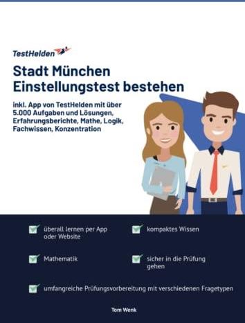 Stadt München Einstellungstest bestehen mit Online-Testtrainer inkl ...