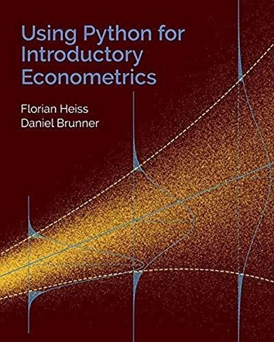 Using Python for Introductory Econometrics - Literatura obcojęzyczna ...