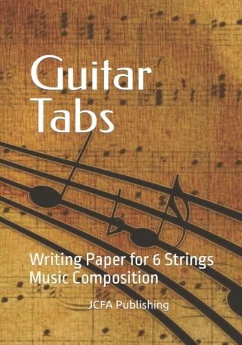 Guitar Tabs: Writing Paper for 6 Strings Music Composition - Literatura ...