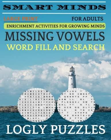 Smart Minds - Missing Vowels Word Search Puzzle Book for Adults and ...