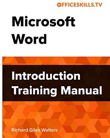 Microsoft Word Introduction Training Manual - Literatura obcojęzyczna ...