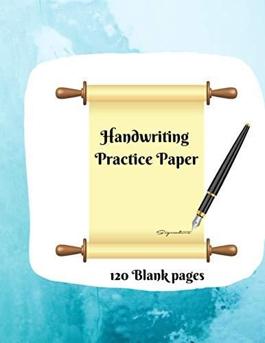 Handwriting Practice Paper 120 Blank Pages: Handwriting Practice Paper ...