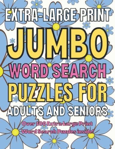 Extra-Large Print Jumbo Word Search Puzzles: Over 100 large print ...