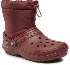 Śniegowce Crocs - Classic Lined Neo Puff Boot 206630 Garnet - Ceny i ...