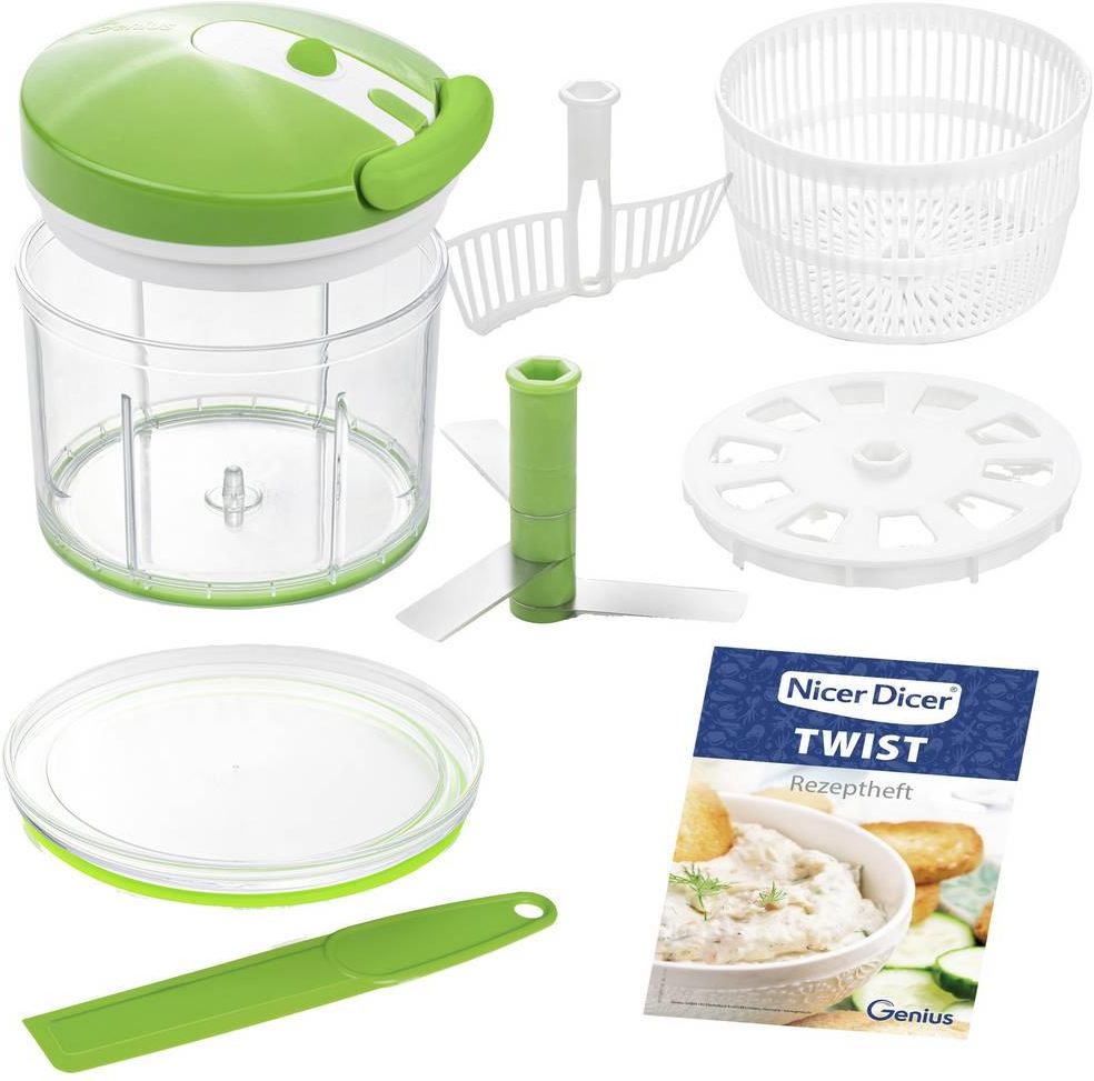 Nicer Dicer Twist 9-Częściowy Zestaw Zielony Twist 29187 - Opinie i ...