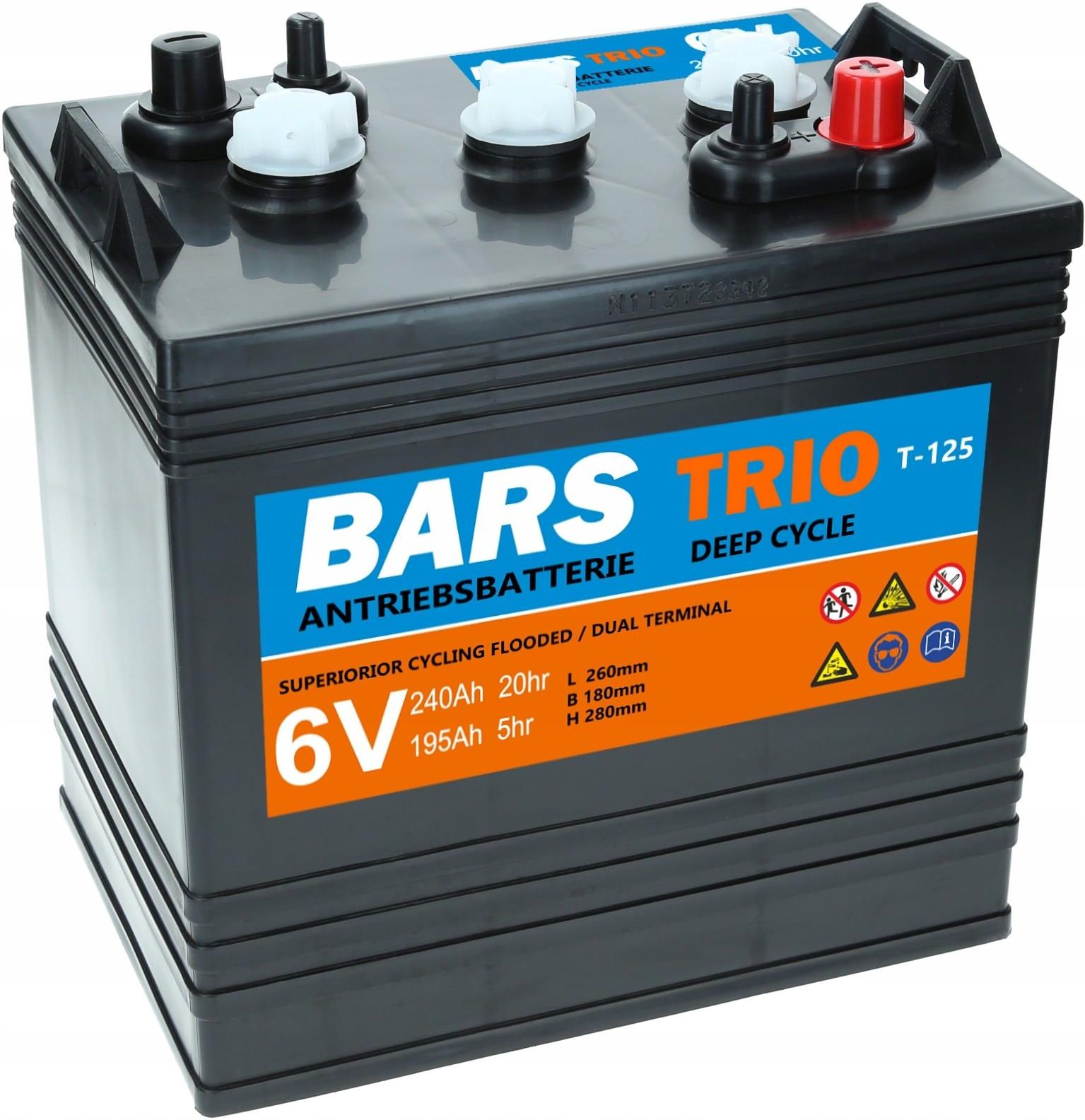 Akumulator Bars Trio Deep Cycle 6V 240Ah - Opinie i ceny na Ceneo.pl