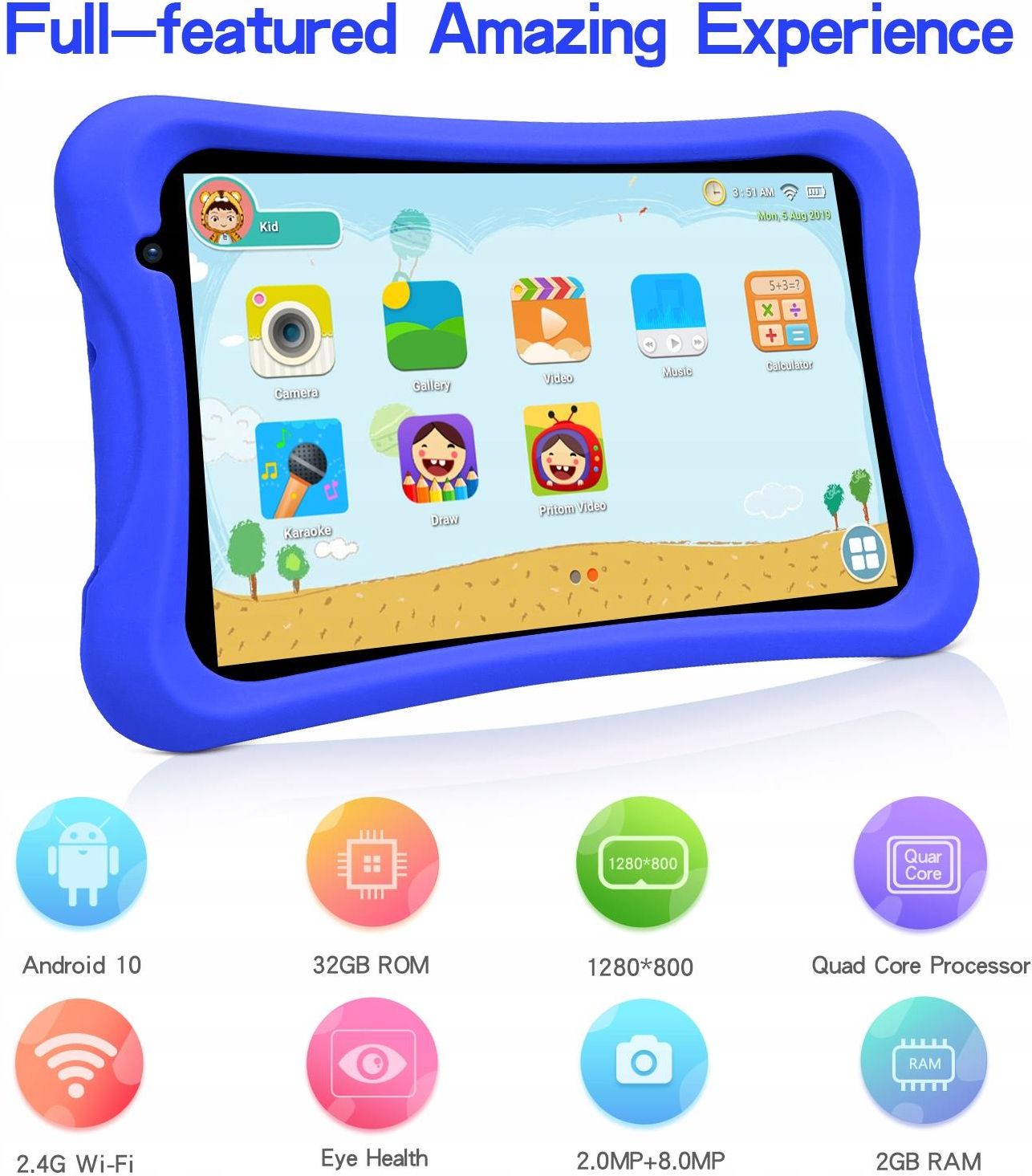 Tablet Pritom L8 8 2/32GB Wi-Fi niebieski (L8KIDSBLUE) - Ceny i opinie ...