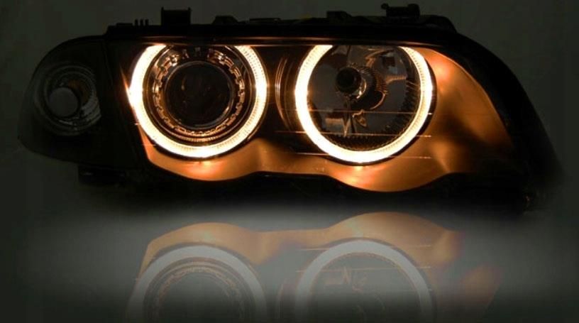 Lampa przednia Cts Tuning Bmw 3 E46 9801 Sedan Lampy Reflektory Black Ringi - Opinie i ceny na ...