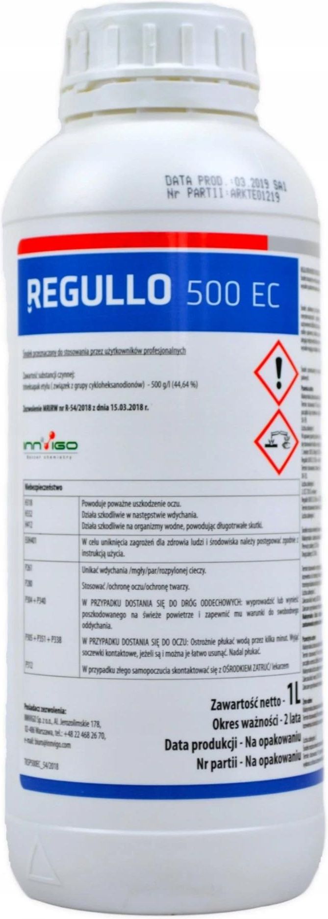 Regullo 500 Ec 1L Regulator Wzrostu I Rozwoju - Ceny i opinie - Ceneo.pl