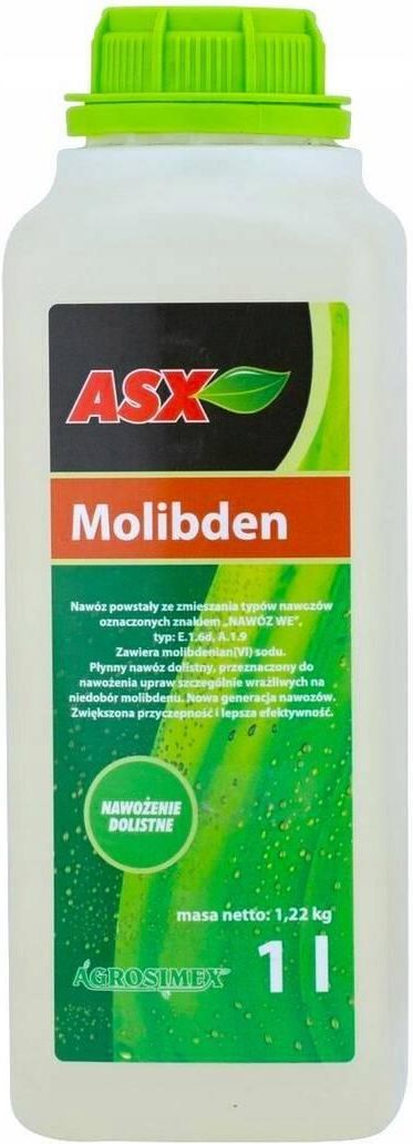 Nawóz Asx Molibden 1L Molibden Rzepak, Strączkowe - Ceny i opinie ...