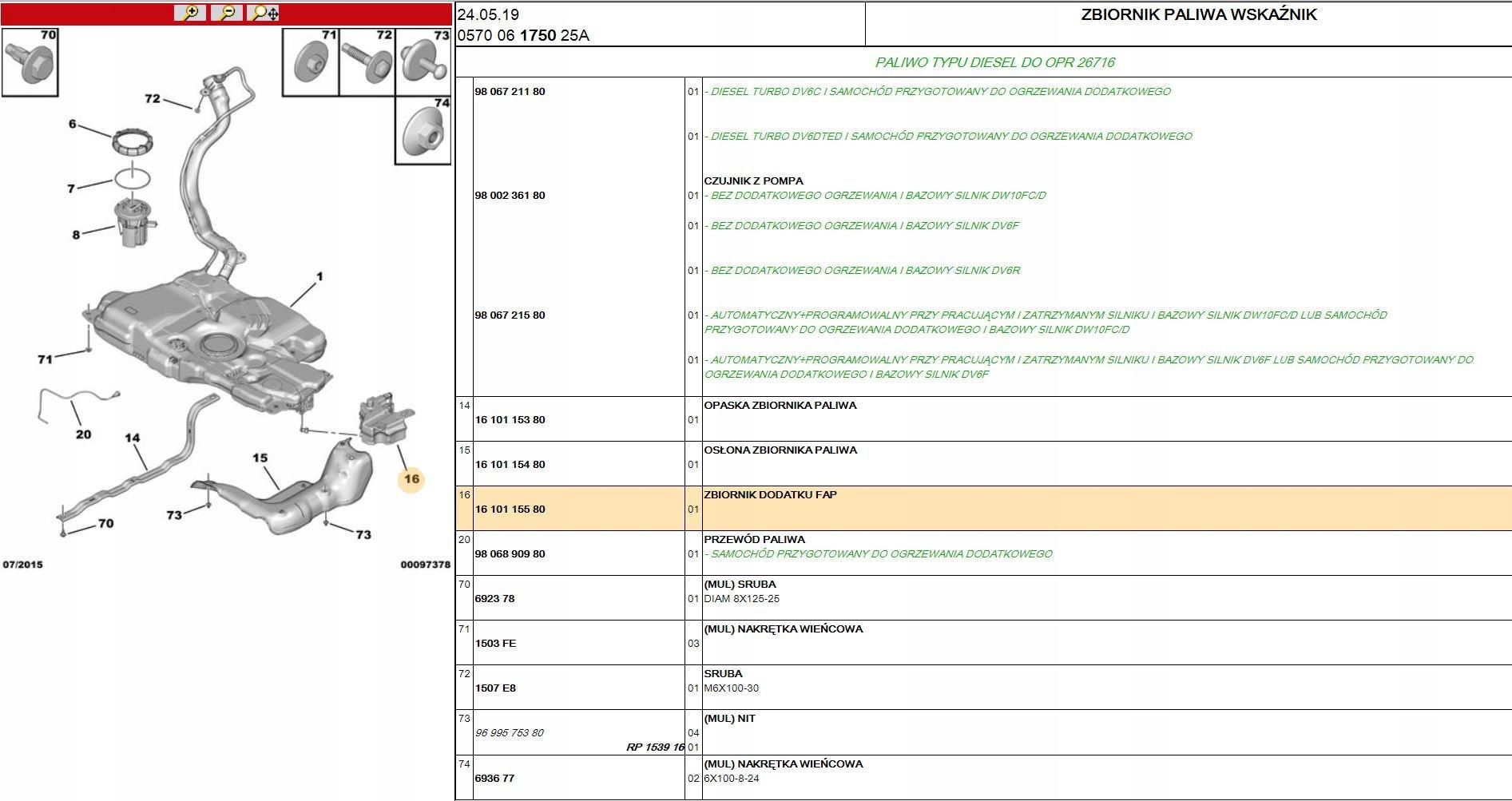 Citroen Zbiornik Dodatku Fap C4 Picasso 1610115580 - Opinie i ceny na ...