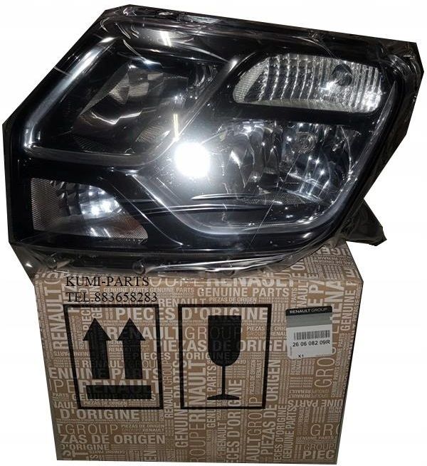 Lampa przednia Renault Nowy Reflektor Lewy Dacia Duster 260608209R ...