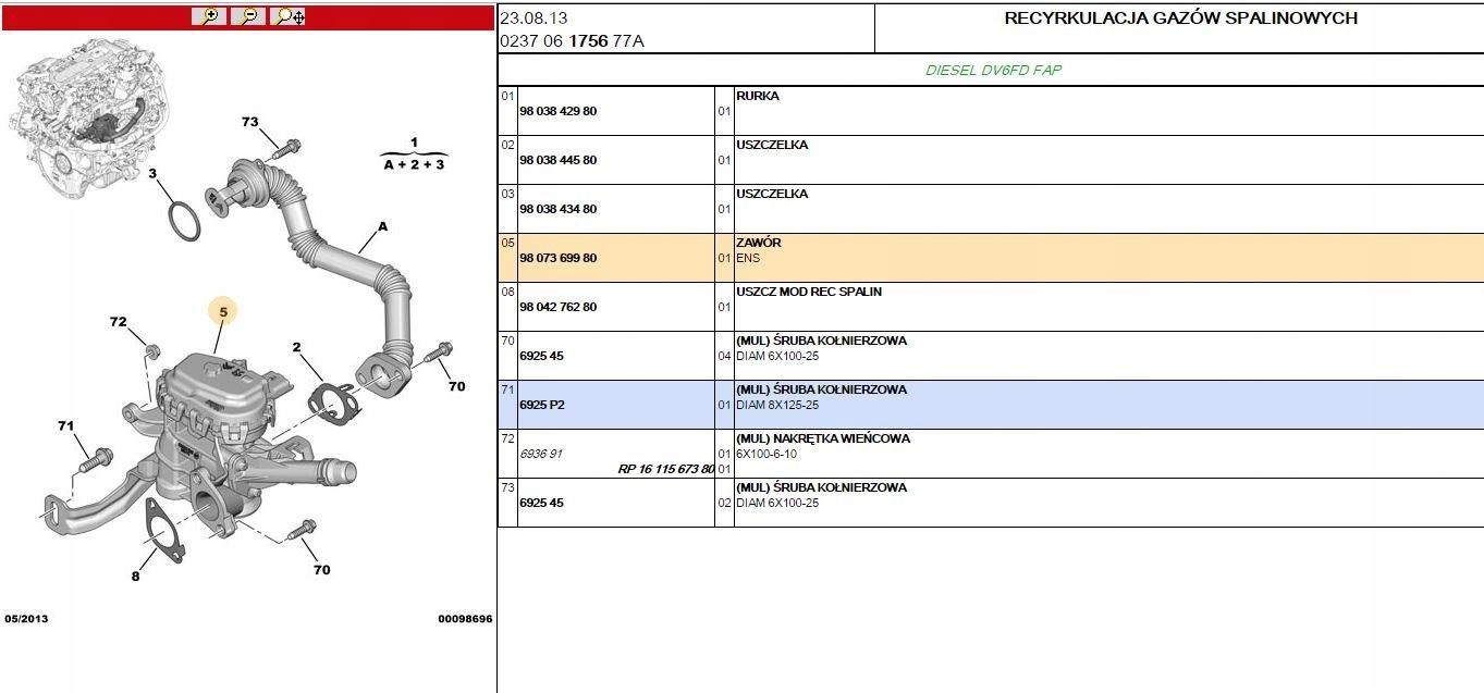 Peugeot Zawór Egr C Berlingo C3 P208 301 1 6Hdi 9833095880 - Opinie i ...