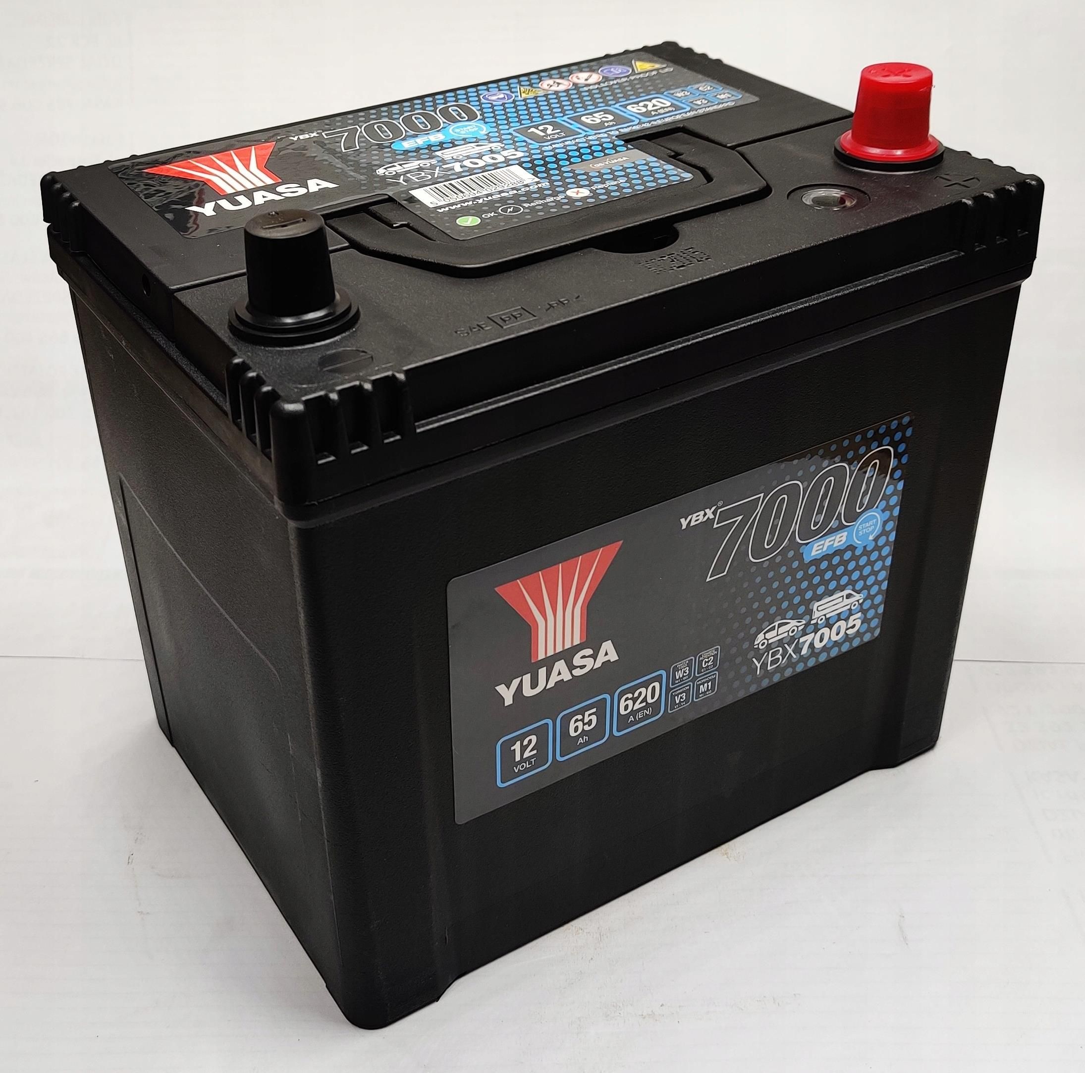 Yuasa Akumulator Ybx 7005 Efb 12V 65Ah 620A P - Opinie i ceny na Ceneo.pl