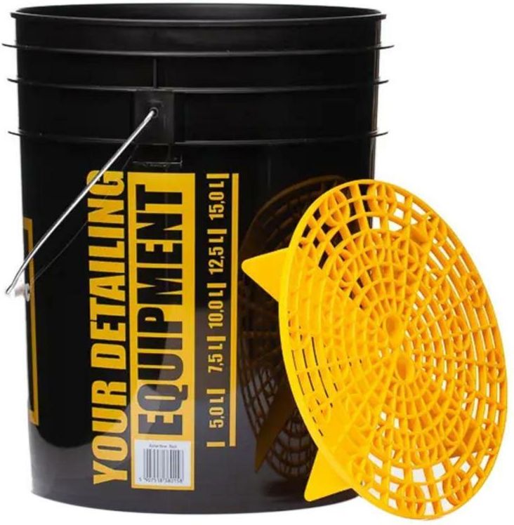 Work Stuff Bucket Black Rinse + Separator Yellow Wiadro Z Separatorem ...