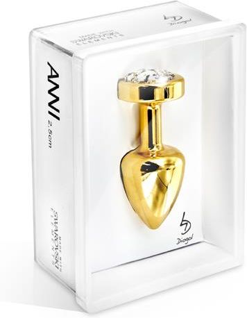 Diogol Zdobiony plug analny Anni R Butt Plug Clover Gold 25 mm ...