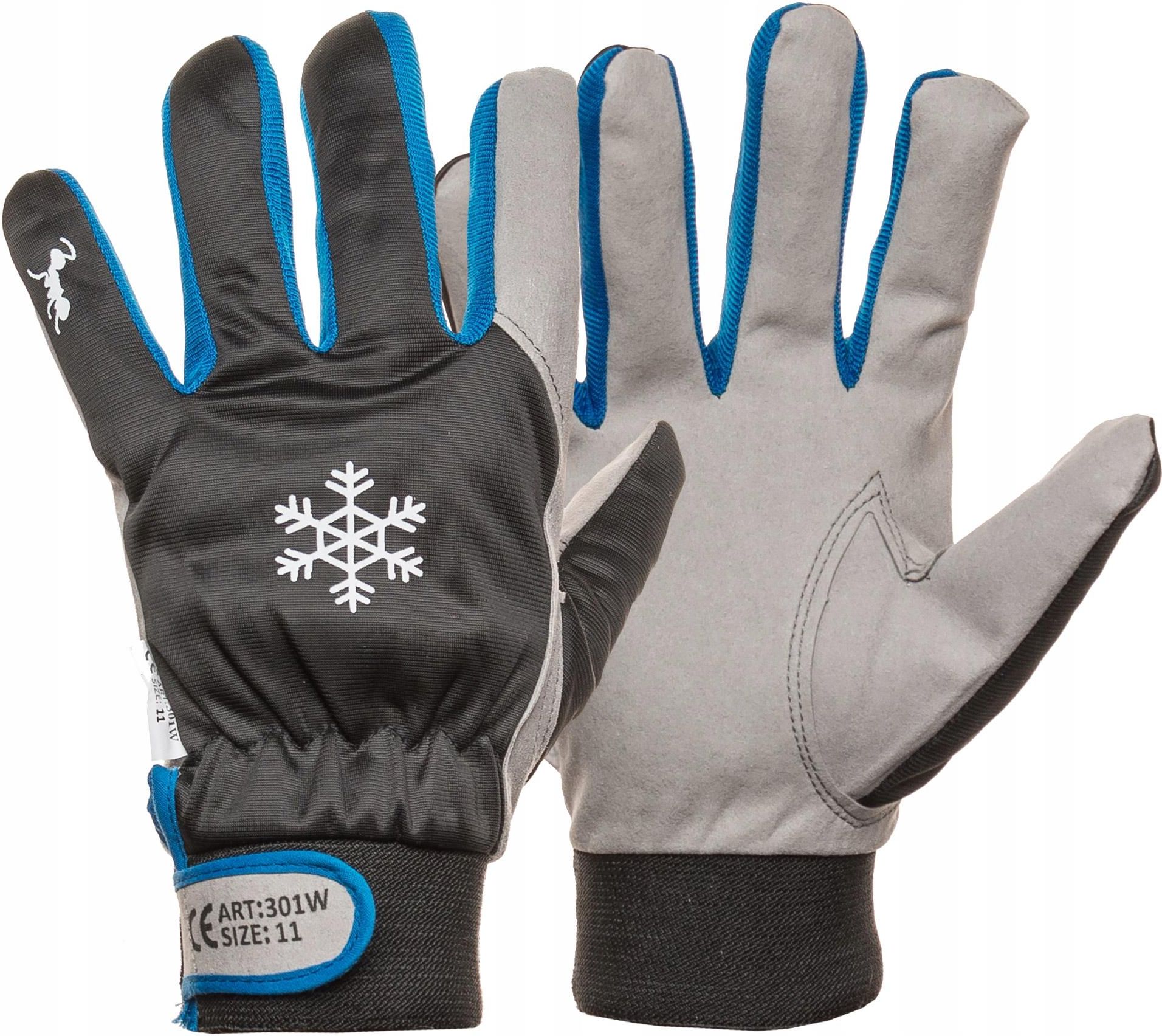 Ocieplane Mocne Rękawice Robocze Zimowe Emmet Rzep - Ceny i opinie ...