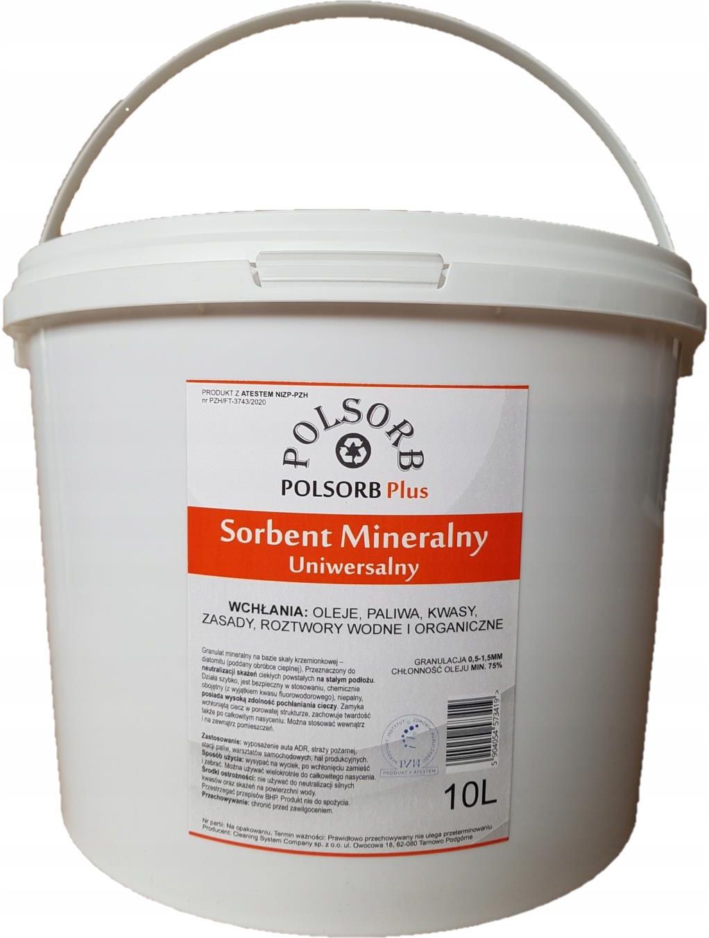 Sorbent Polsorb Plus Wiaderko 10L Paliwa Oleje - Ceny i opinie - Ceneo.pl