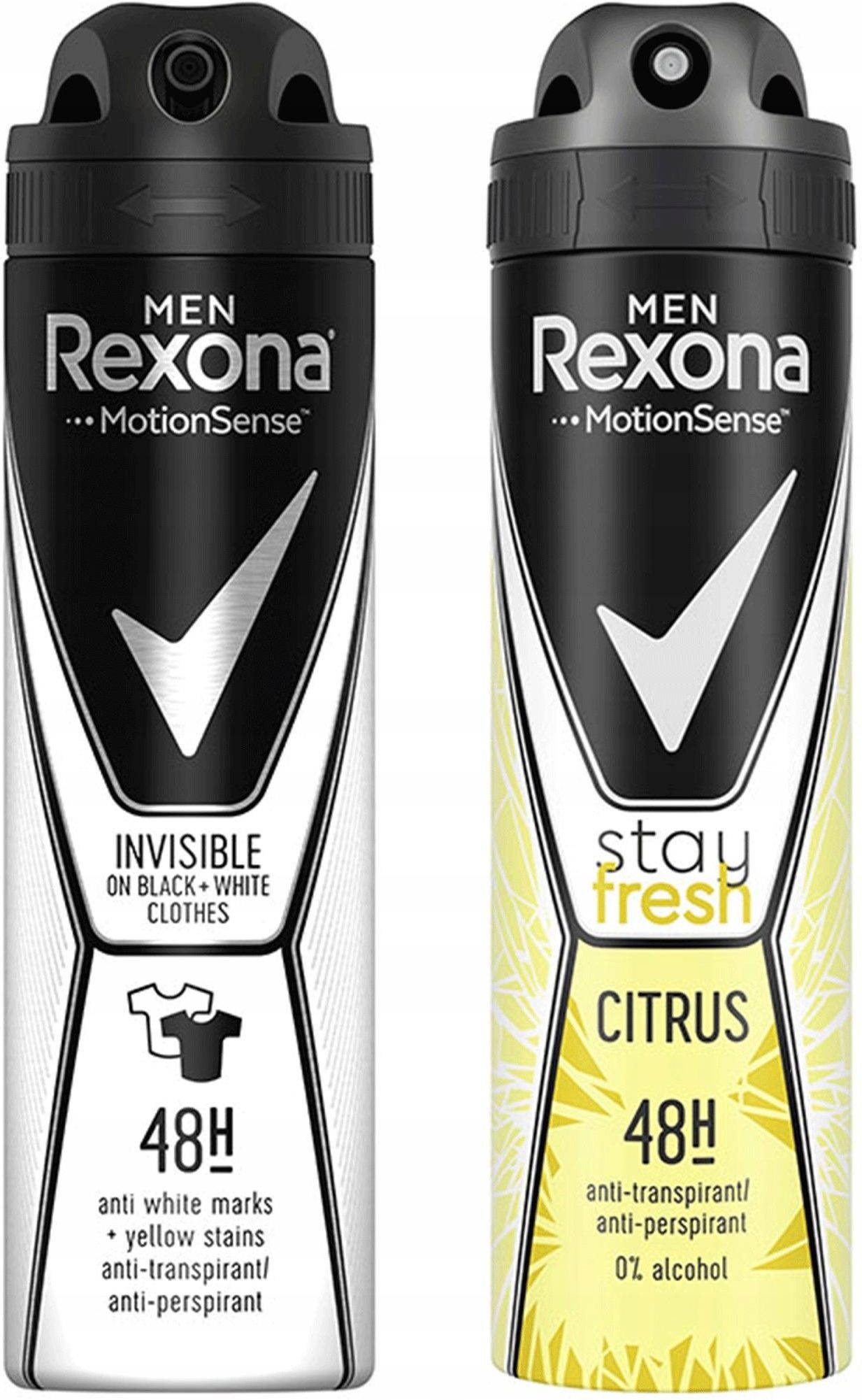 Rexona Men Antyperspirant Dezodorant Spray 2x150ml - Opinie i ceny na ...