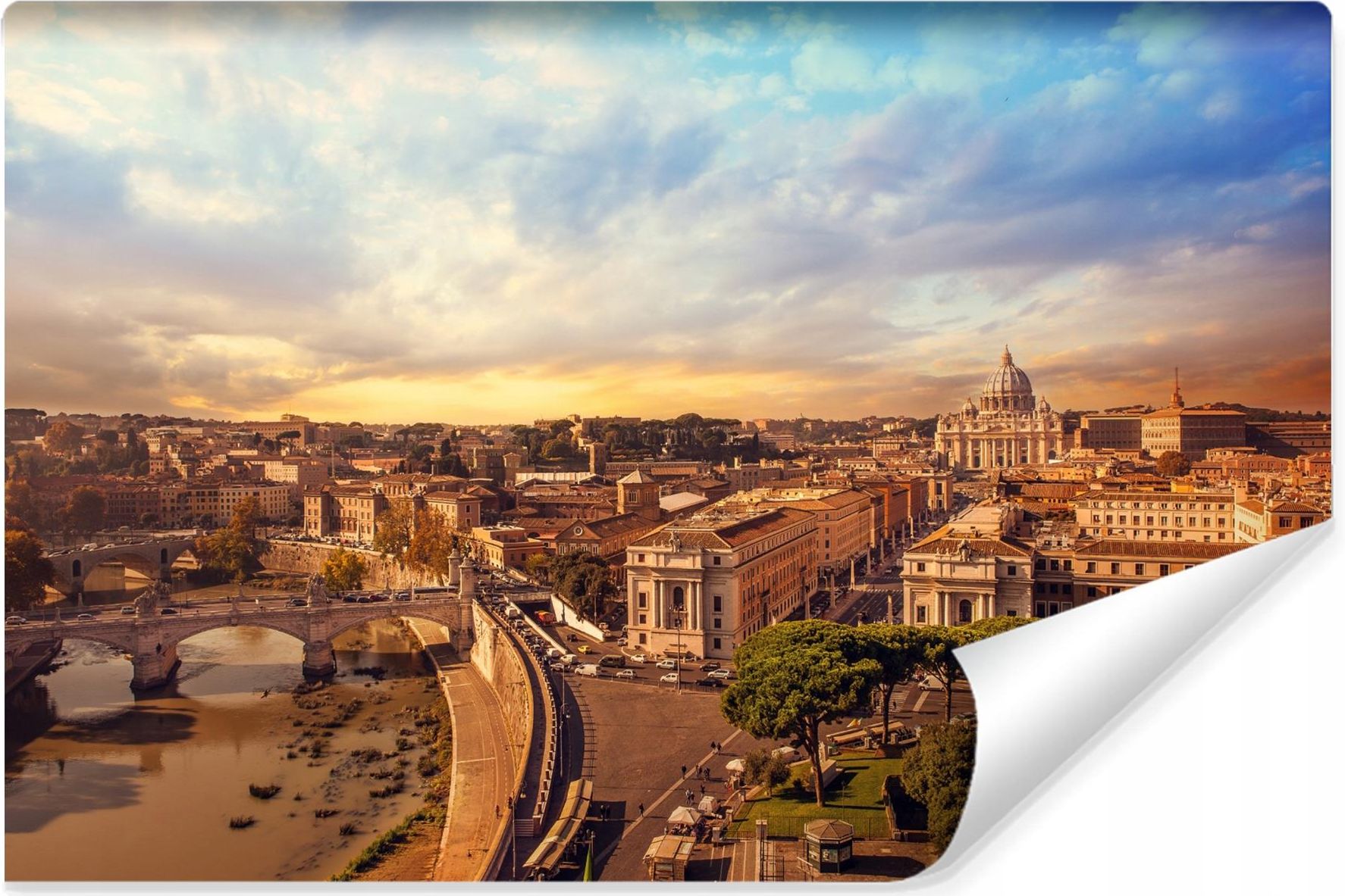 Muralo Fototapeta Rzym Z Lotu Ptaka 3D 360x240 - Opinie i ceny na Ceneo.pl