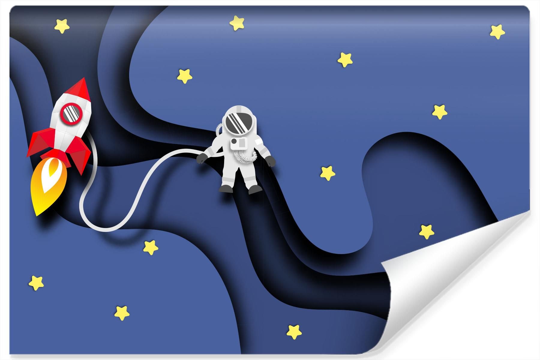 Muralo Fototapeta Astronauta Kosmos Rakieta Bajka 180x120 - Opinie i ceny na Ceneo.pl