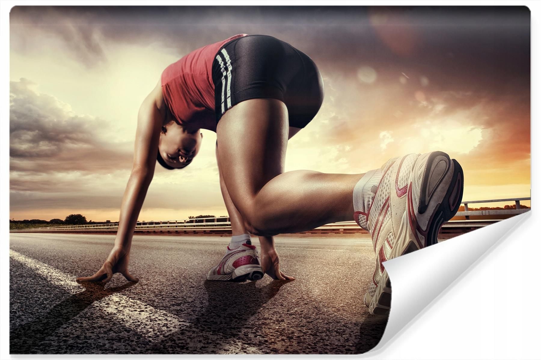 Muralo Fototapeta Sport Biegaczka W 3D 180x120 - Opinie i ceny na Ceneo.pl