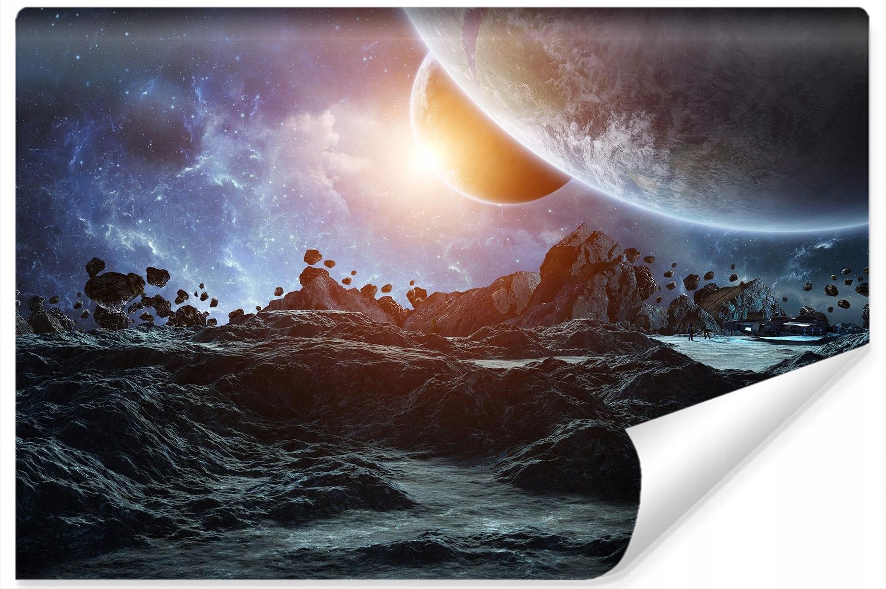 Muralo Fototapeta Planety Kosmiczny Krajobraz 3D 270x180 - Opinie i ceny na Ceneo.pl