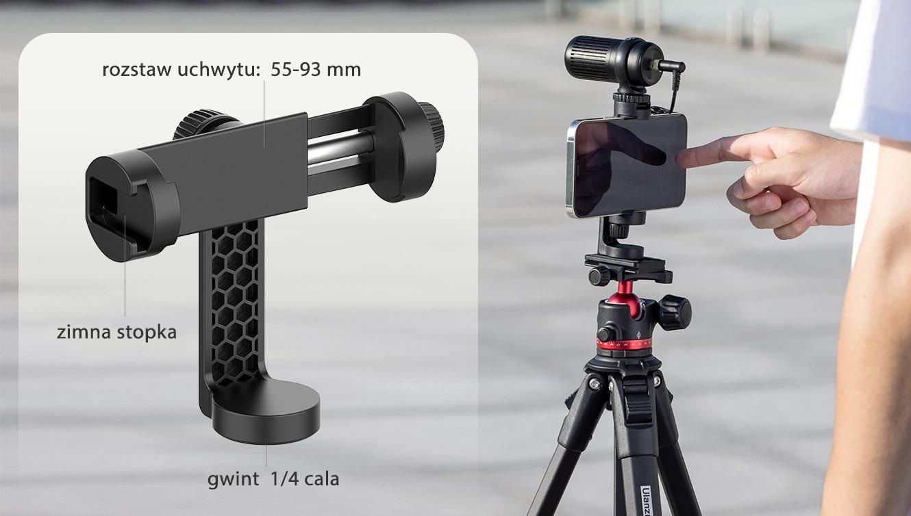 Statyw Statyw z głowicą i uchwytem na smartfon Ulanzi OMBRA - Ceny i ...