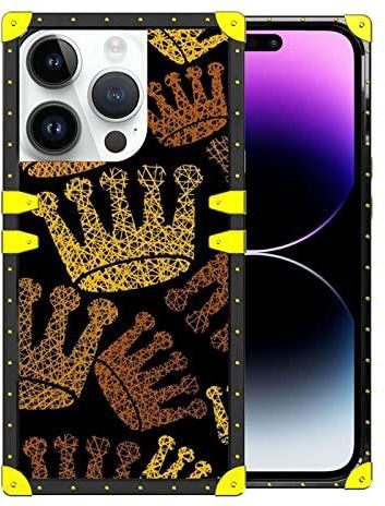Do iPhone 14 Pro Square Edge Phone Case Crown Elastyczne Premium ...