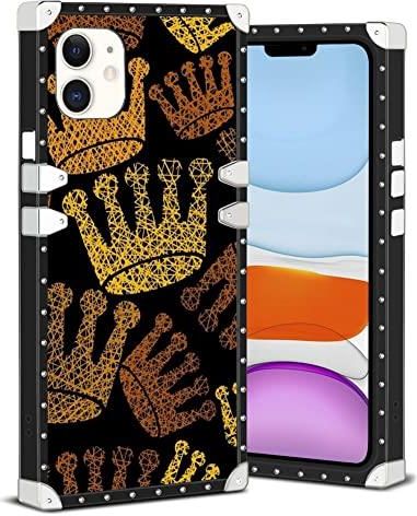 Do iPhone 11 Square Edge Phone Case Crown Elastyczne Premium Odporne Na ...