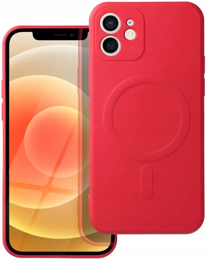 Silicone Mag Cover Case For iPhone 12 Mini Red - Etui na telefon, ceny ...