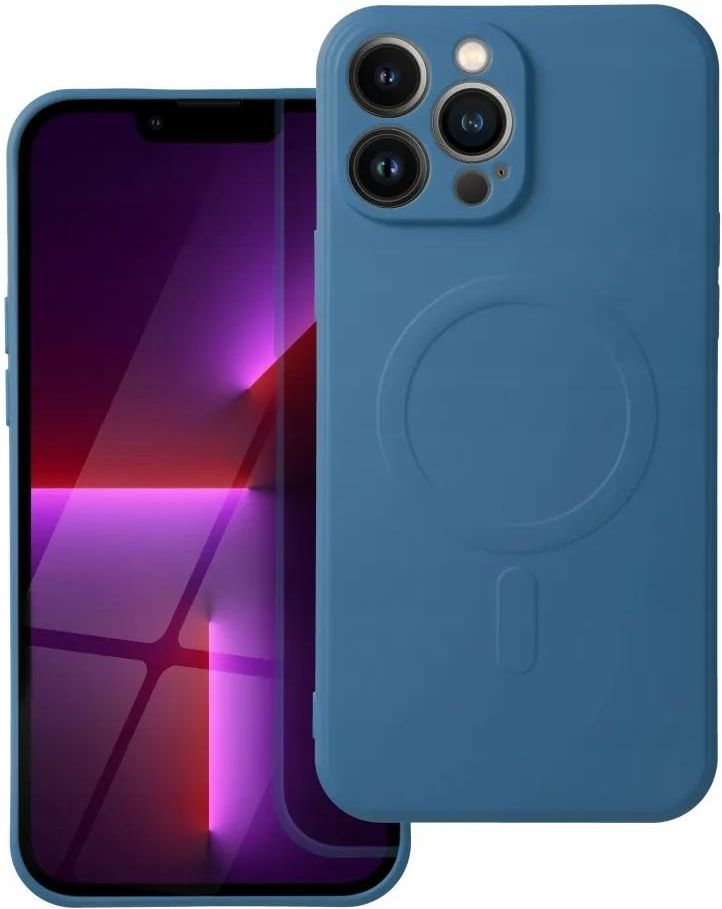 Silicone Mag Cover Case For iPhone 13 Pro Max Blue - Etui na telefon ...
