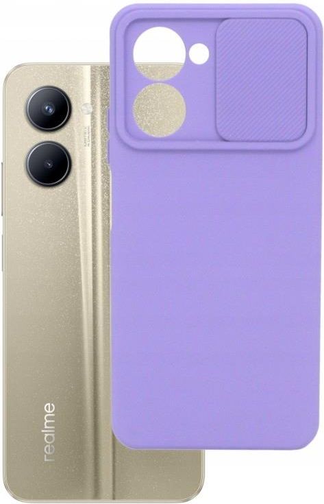 Etui Do Realme C33 Rmx3624 Silicone Lens Fioletowe - Etui na telefon ...