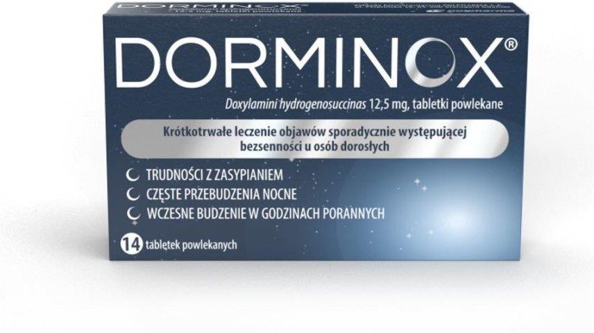 Lek na układ nerwowy Dorminox 12,5 mg x 14tabl. powl. - Opinie i ceny ...