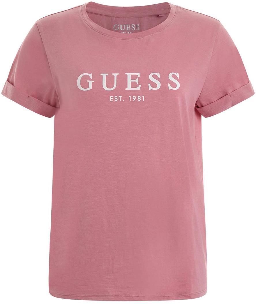 Damska Koszulka z krótkim rękawem Guess ES SS Guess 1981 Roll Cuff Tee ...